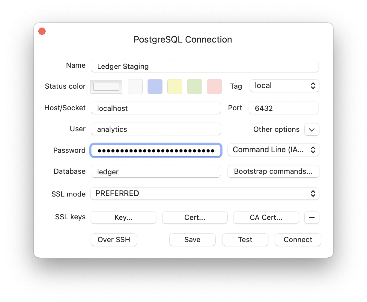 feature request: don't obfuscate password field when Command Line (IAM) is selected · Issue ...