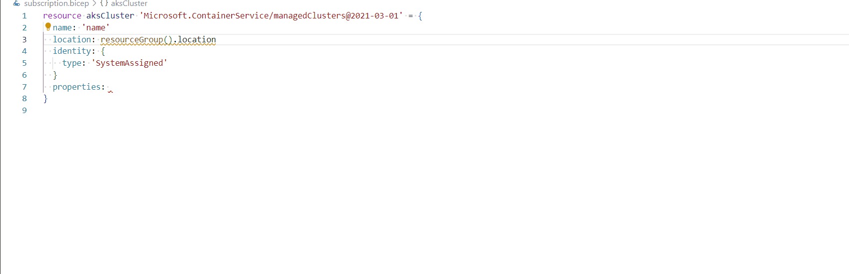 Using `required Properties` Is Not Working As Expected · Issue 8332 · Azurebicep · Github