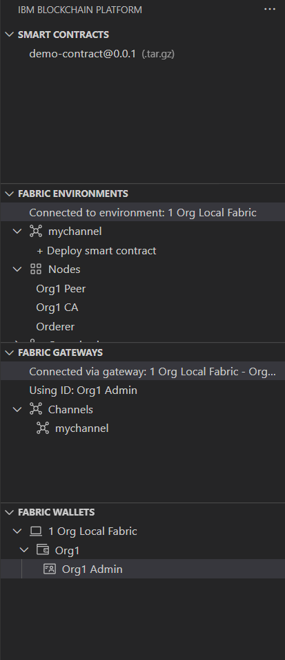 SmartContract are not available under my channel local fabric environment after deploying ...