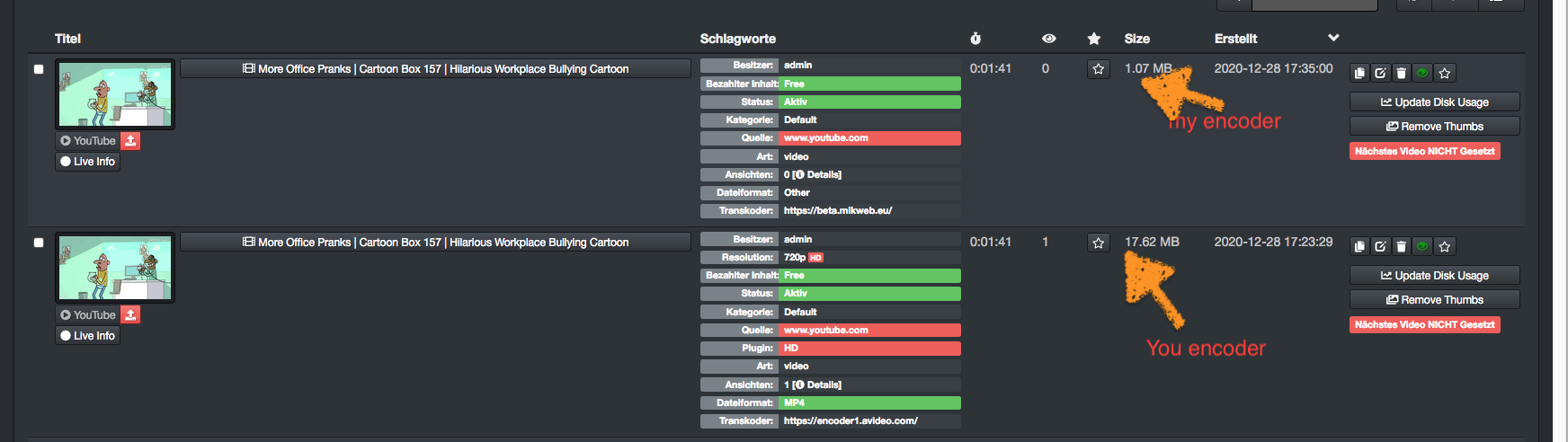 Endcoder dont work for me"error":true,"msg":"Execute code error "Array ...