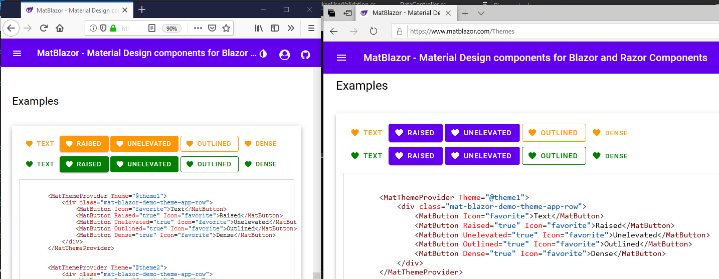 Mat Theme for buttons not working in Edge browser · Issue #318 · SamProf/MatBlazor · GitHub