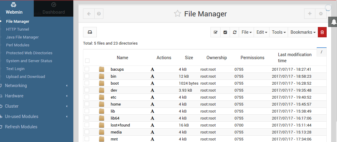 File Manger: Using linked server not loading dependencies · Issue #824 · webmin/authentic-theme ...