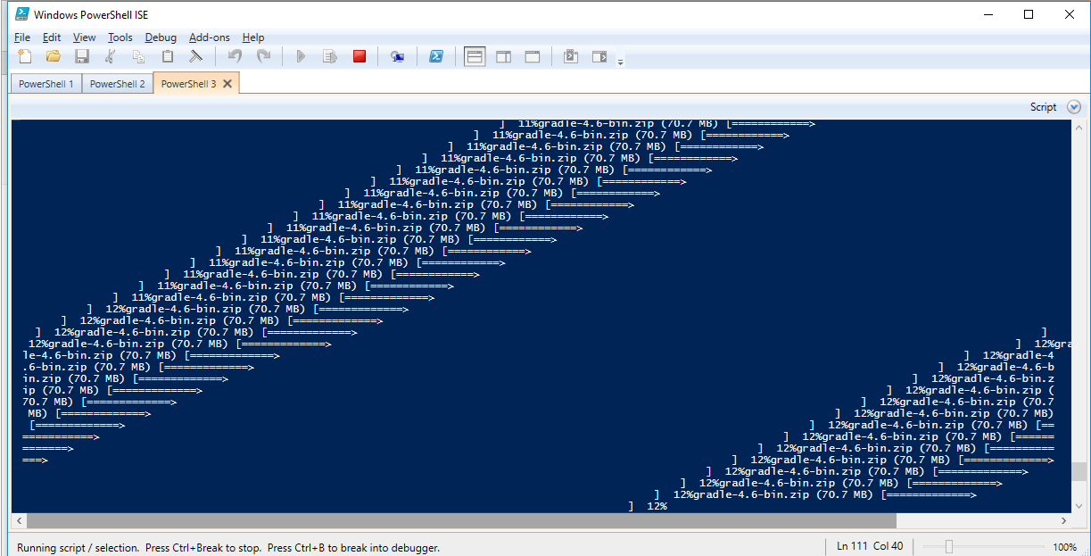 PowerShell ISE: Multiple line status update on download · Issue #2171 ...