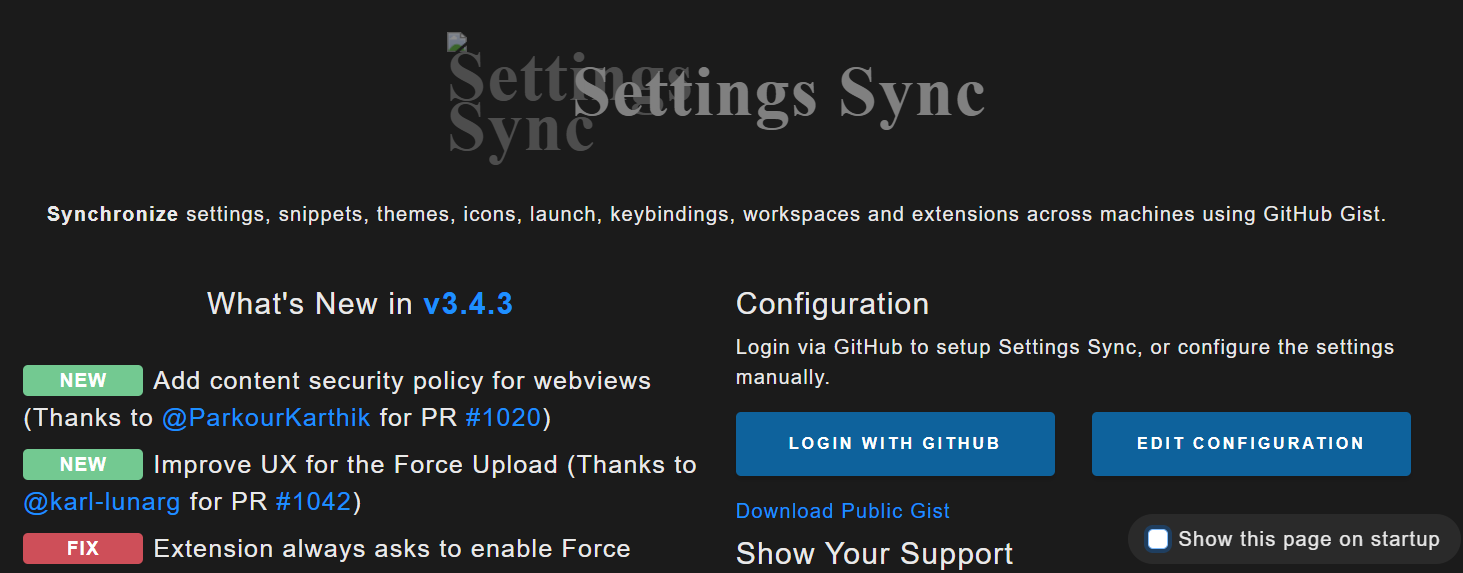 Settings Sync landing page image is missing · Issue #137345 · microsoft/vscode · GitHub