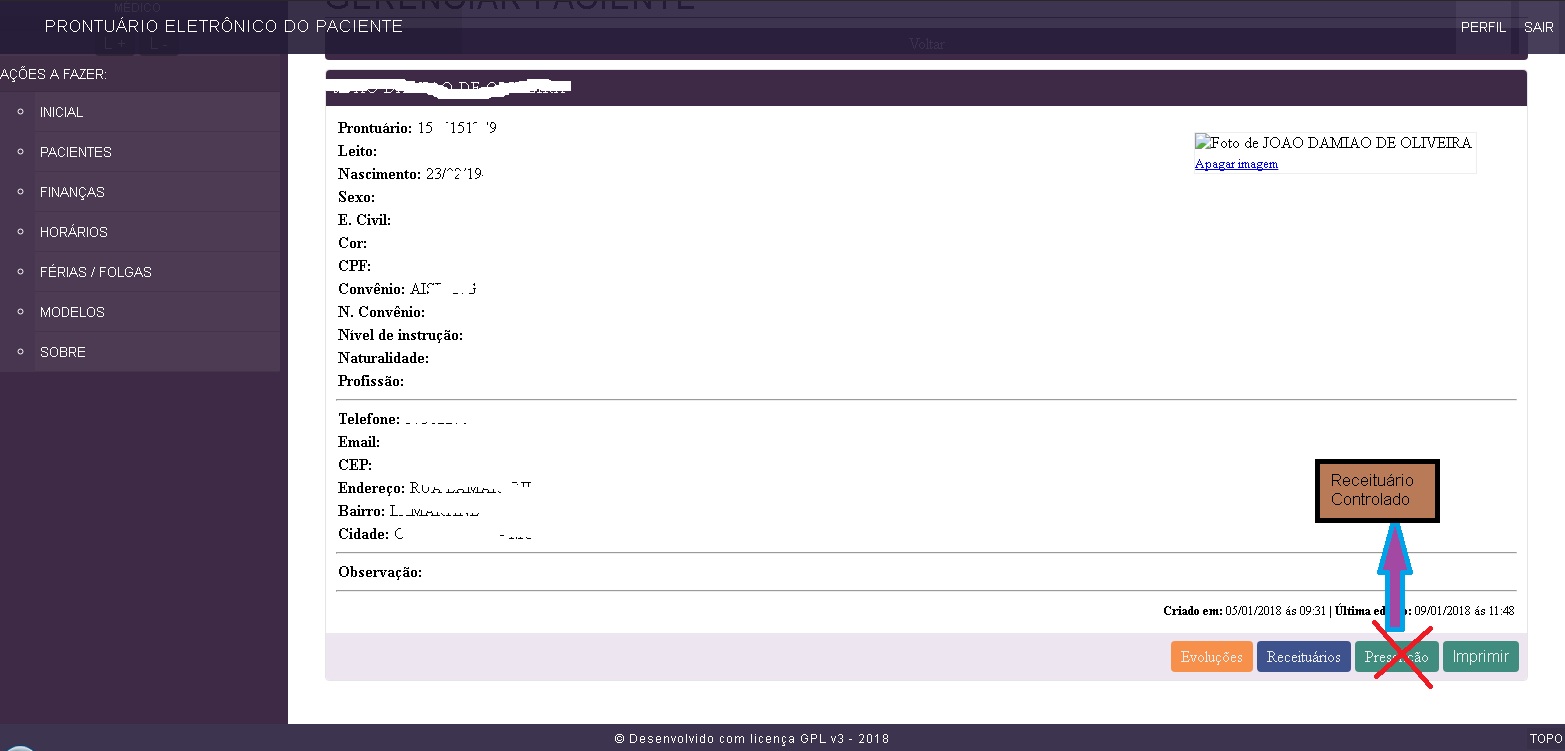 Receituário Controlado · Issue #16 · leonardovilarinho/prontuario-sus ...