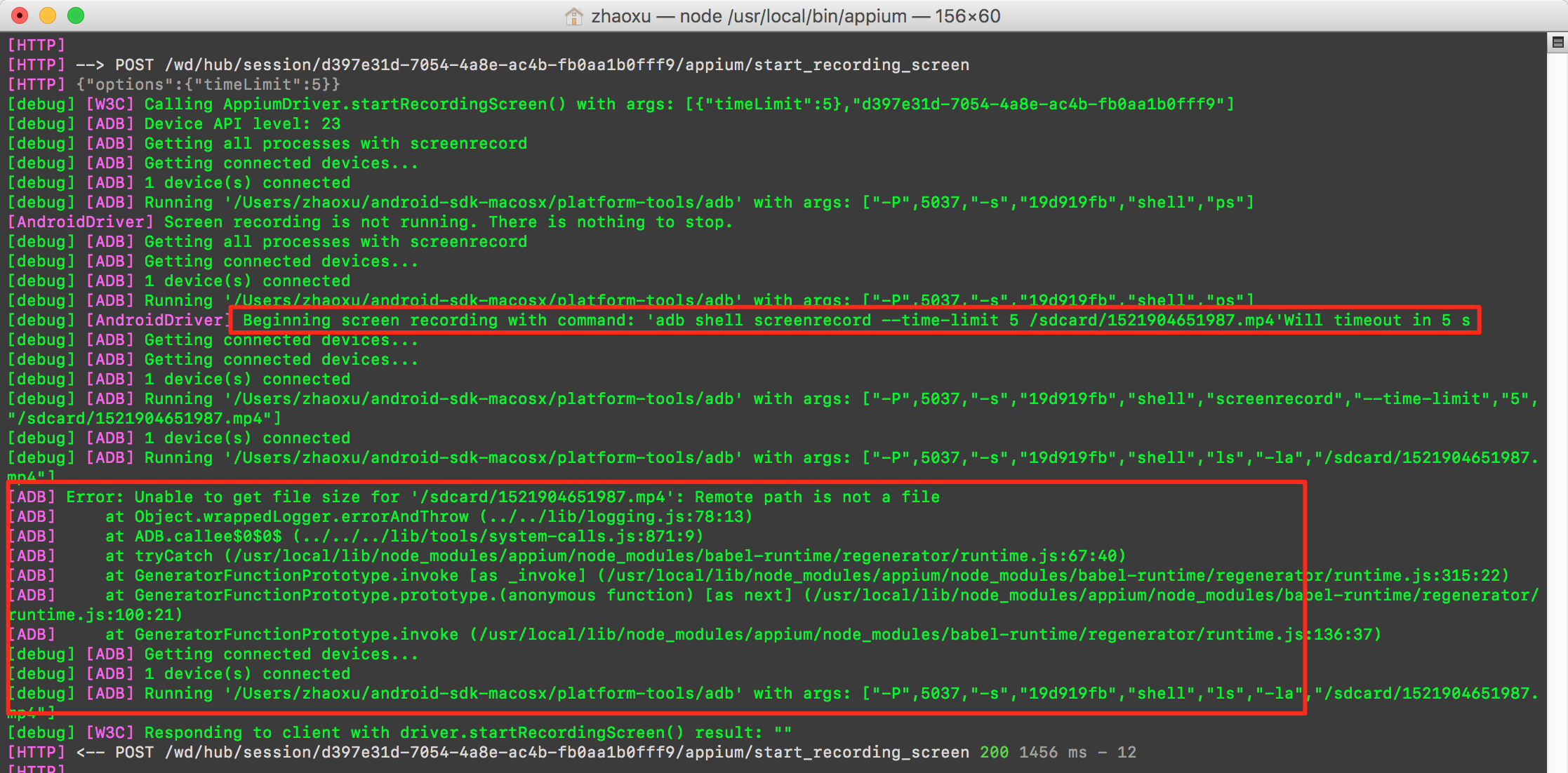 screenrecording can be used？ · Issue #850 · appium/java-client · GitHub