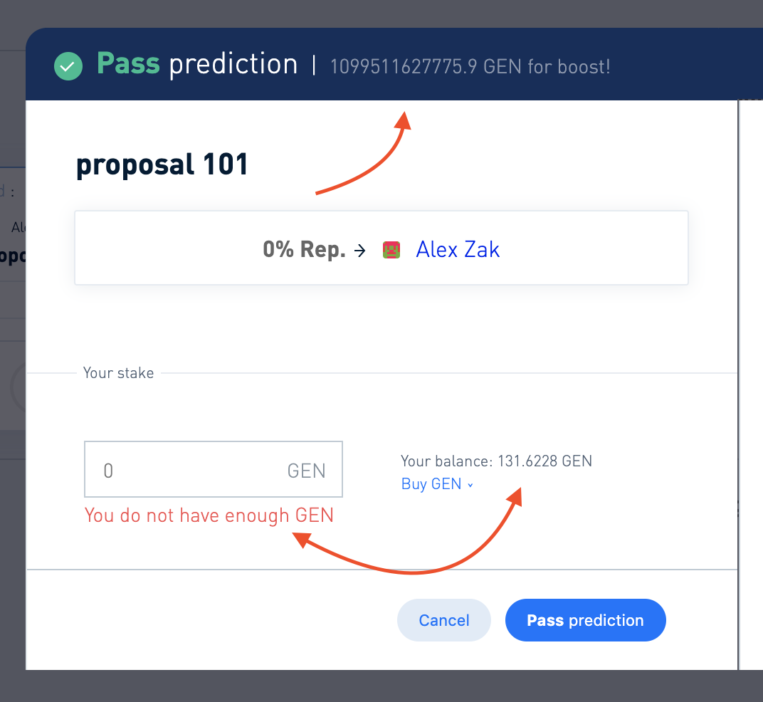 Small visual bugs in the staking popup · Issue #573 · daostack/alchemy · GitHub