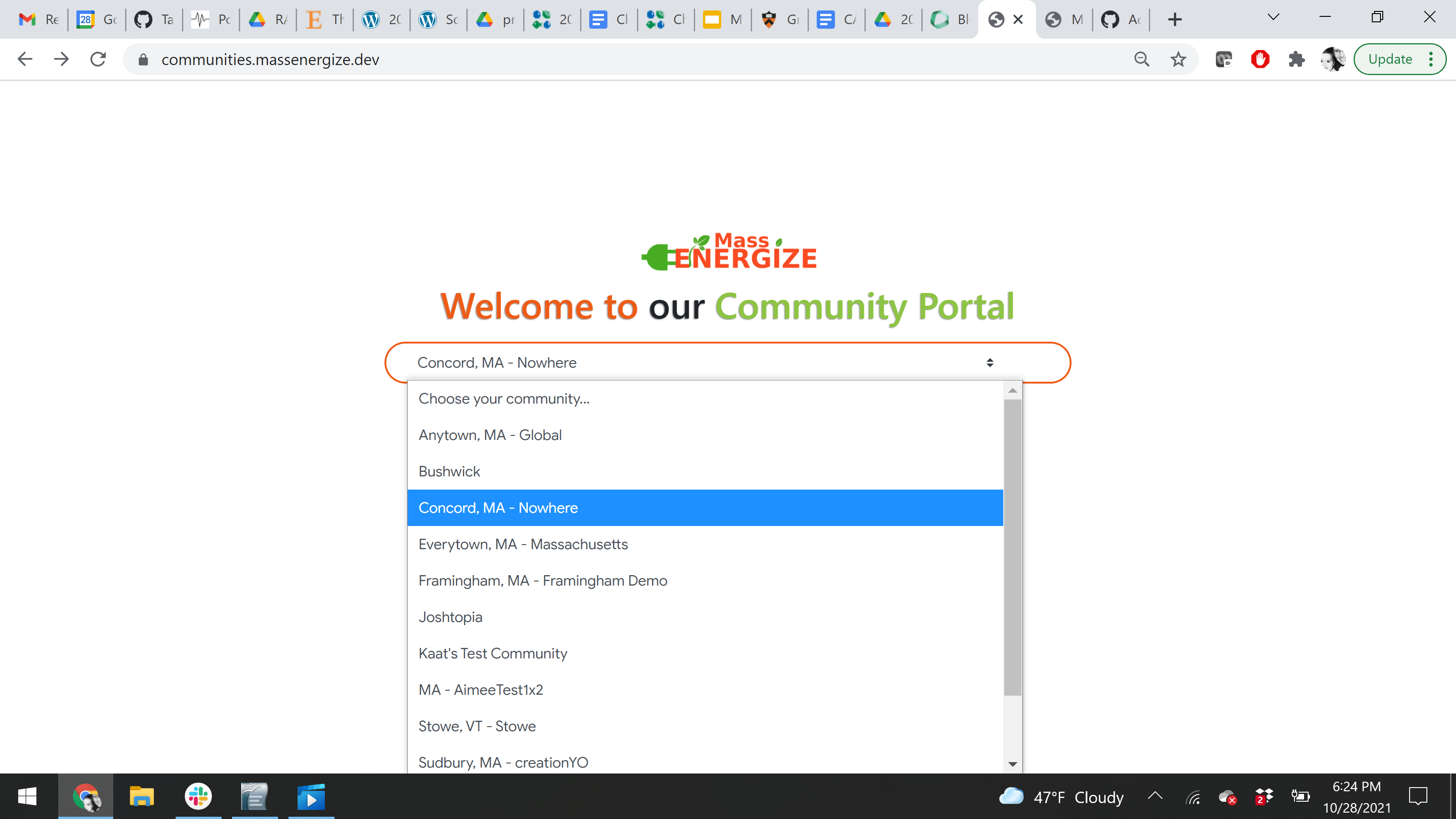 Admin portal hangs with blank screen on create or edit community · Issue #389 · massenergize ...