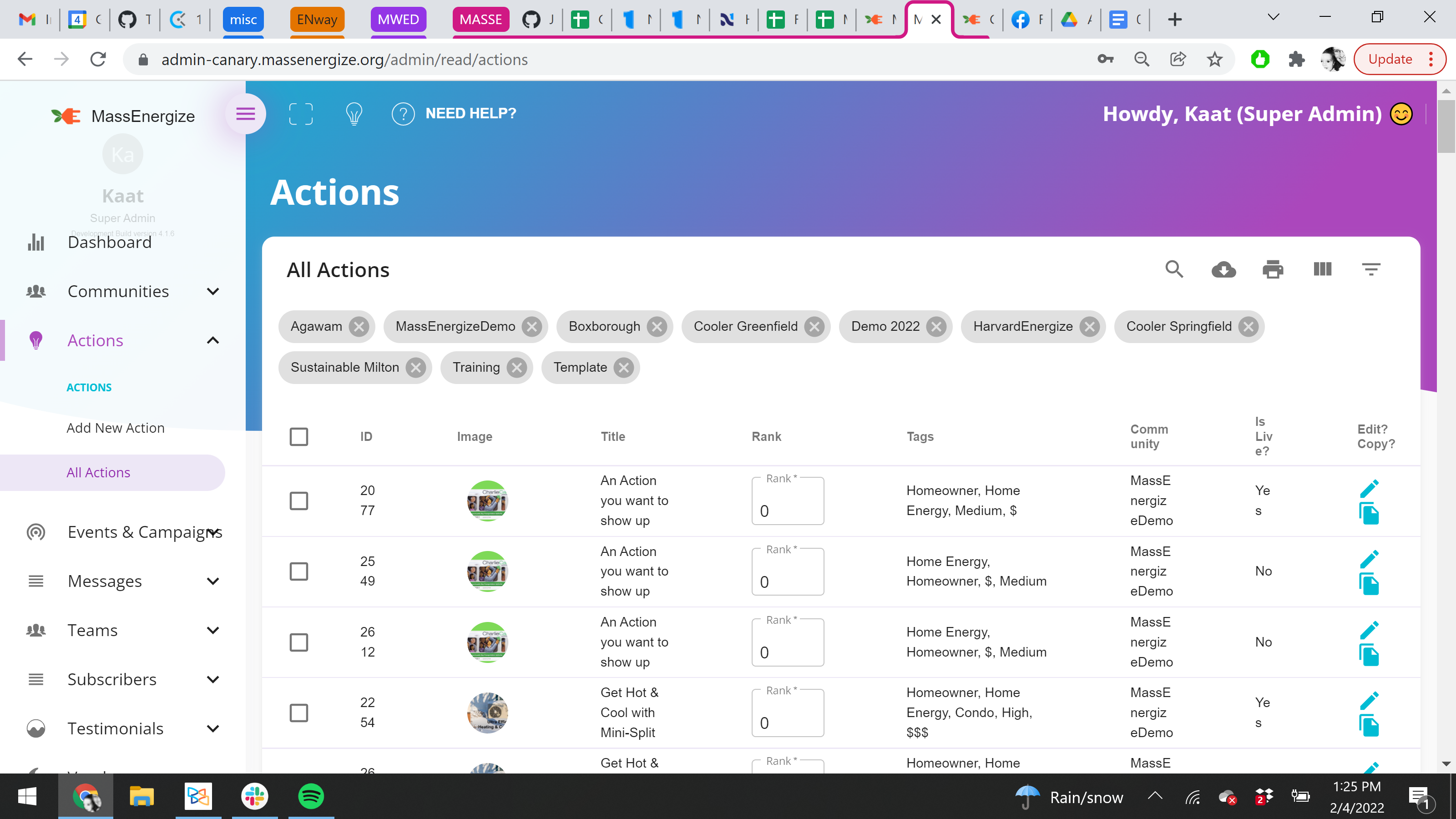 Allow cadmins to view and copy actions, events, teams, vendors from other communities · Issue ...