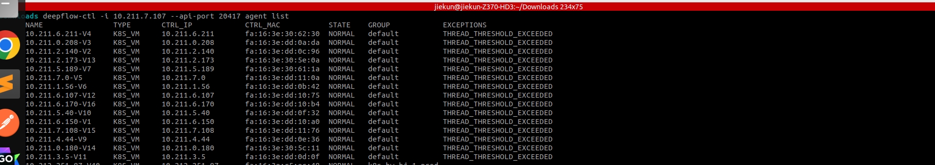 [BUG] Keep receive TCP RST from agent · Issue #4575 · deepflowio/deepflow · GitHub