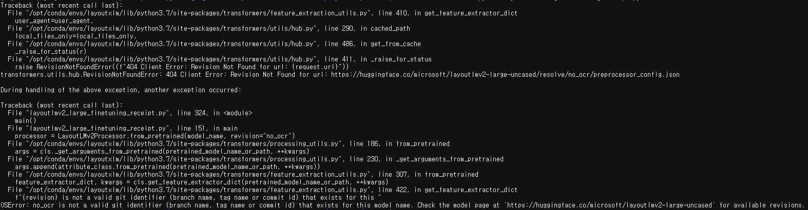 Question about LayoutLMv2-large Finetuning & LayoutLMv3 · Issue #109 · NielsRogge/Transformers ...
