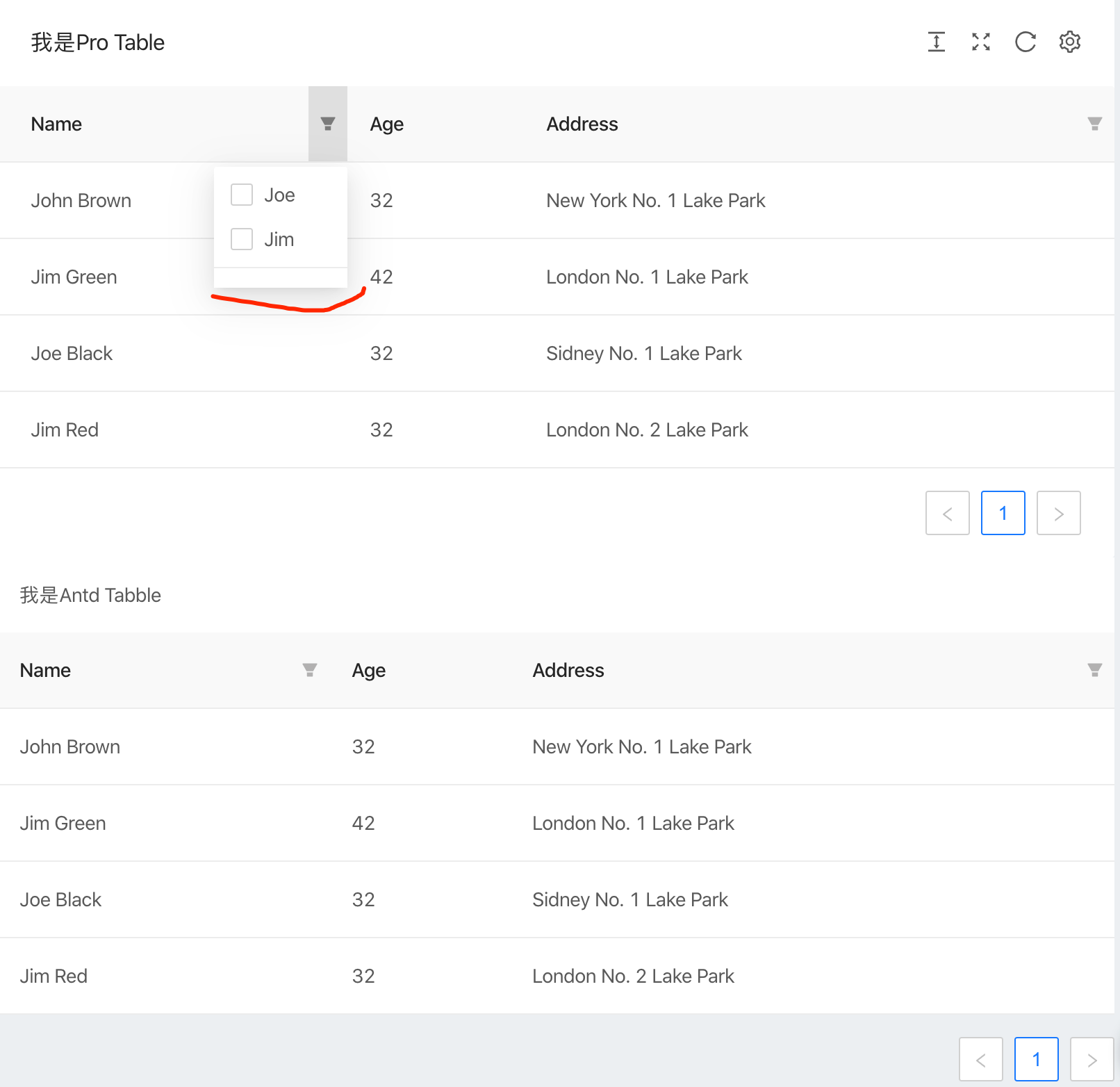 🐛[BUG]表头筛选框不出现“确认”和“重置”按钮 · Issue #193 · ant-design/pro-table · GitHub