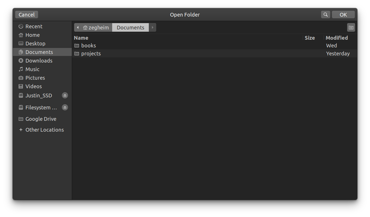 Slowdown in native file dialogs for wayland · Issue #99419 · microsoft/vscode · GitHub