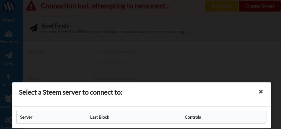 "Connection lost, attempting to reconnect..." Reconnect doesn't work ...