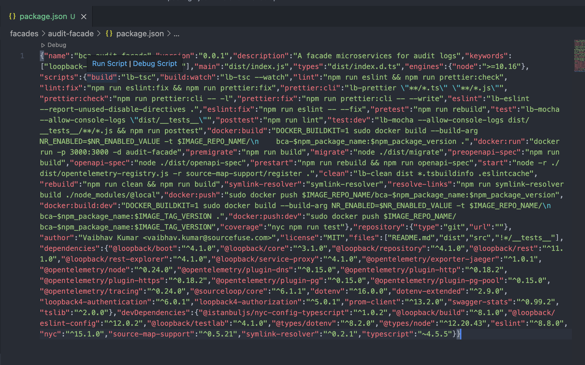 @sourceloop/cli created package.json is not formatted in microservice · Issue #562 · sourcefuse ...
