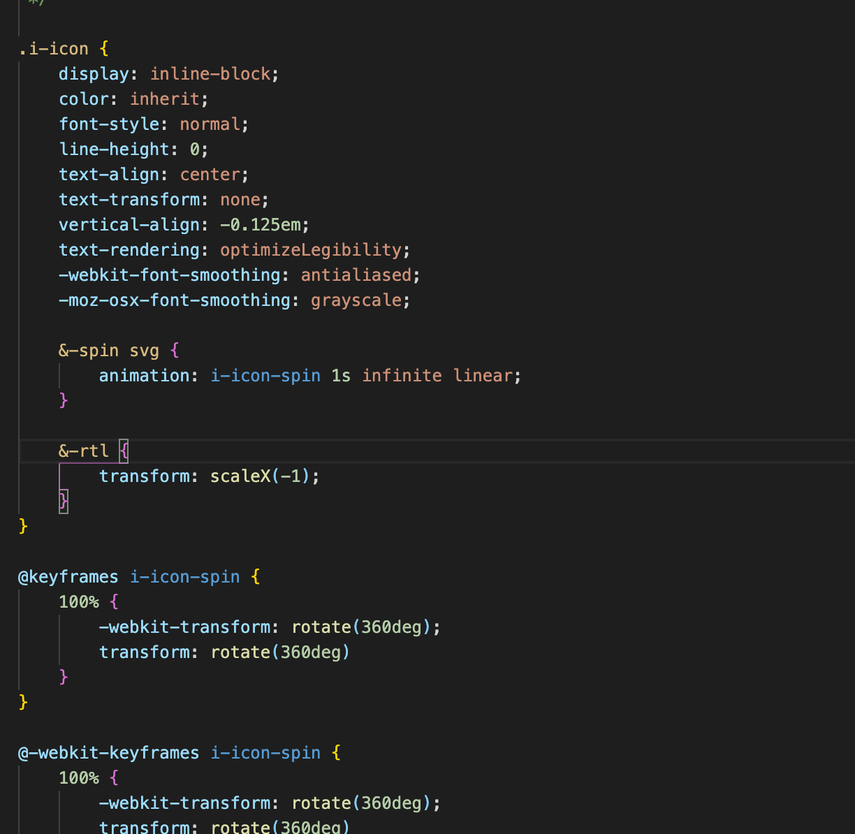 如果设置了自定义的prefix属性，spin属性的动画就会失效 · Issue #229 · bytedance/IconPark · GitHub