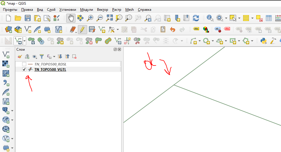Touched Lines Intersect After Saving The Layer · Issue 34595 · Qgisqgis · Github