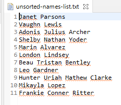 GitHub - Ndilani/name-sorter: Build a name sorter. Given a set of names ...