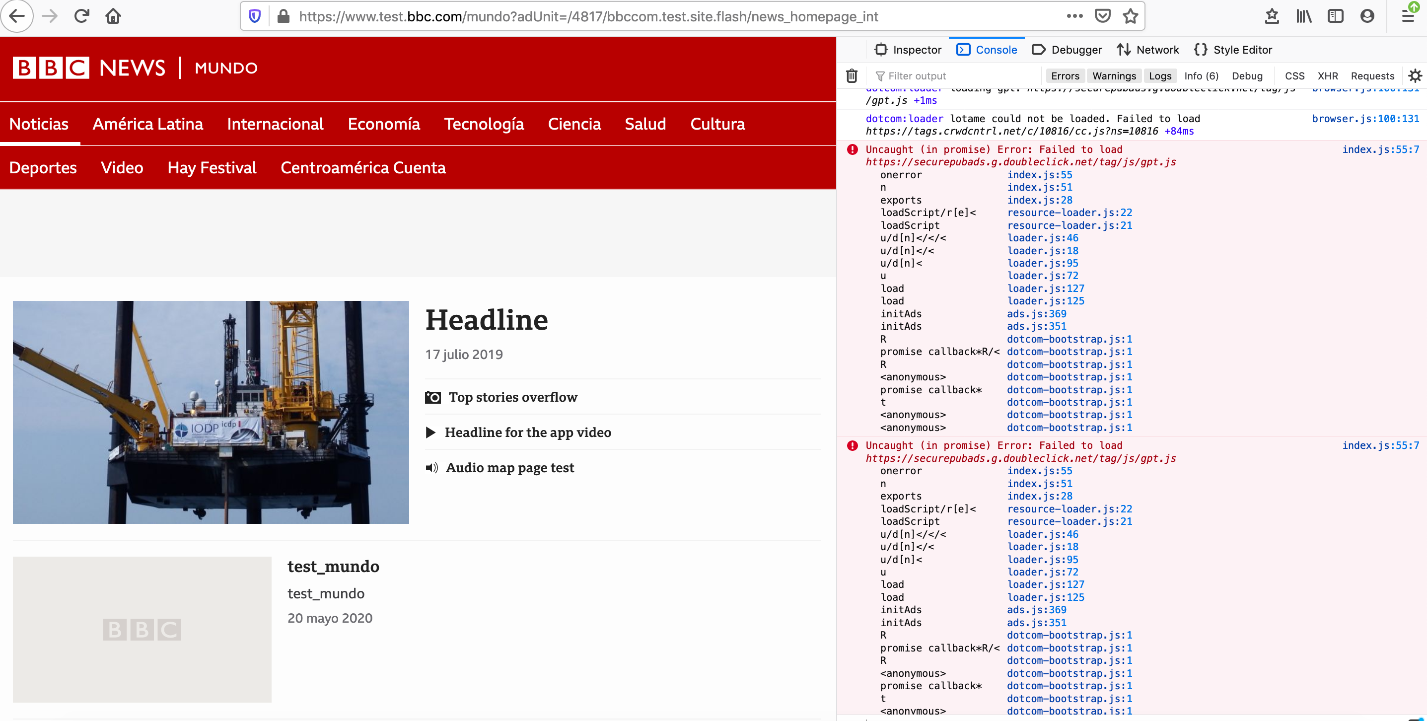 Canonical Ads bug on Firefox Nightly · Issue #7000 · bbc/simorgh · GitHub