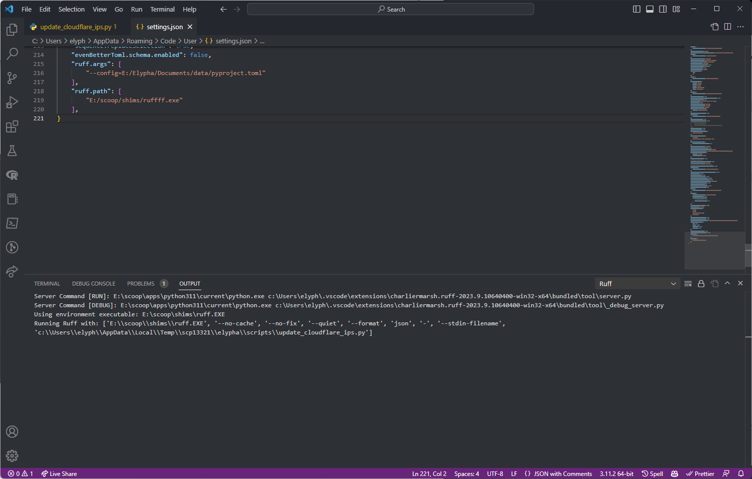 ignore settings in pyproject.toml are, uh, ignored · Issue #129 · astral-sh/ruff-vscode · GitHub