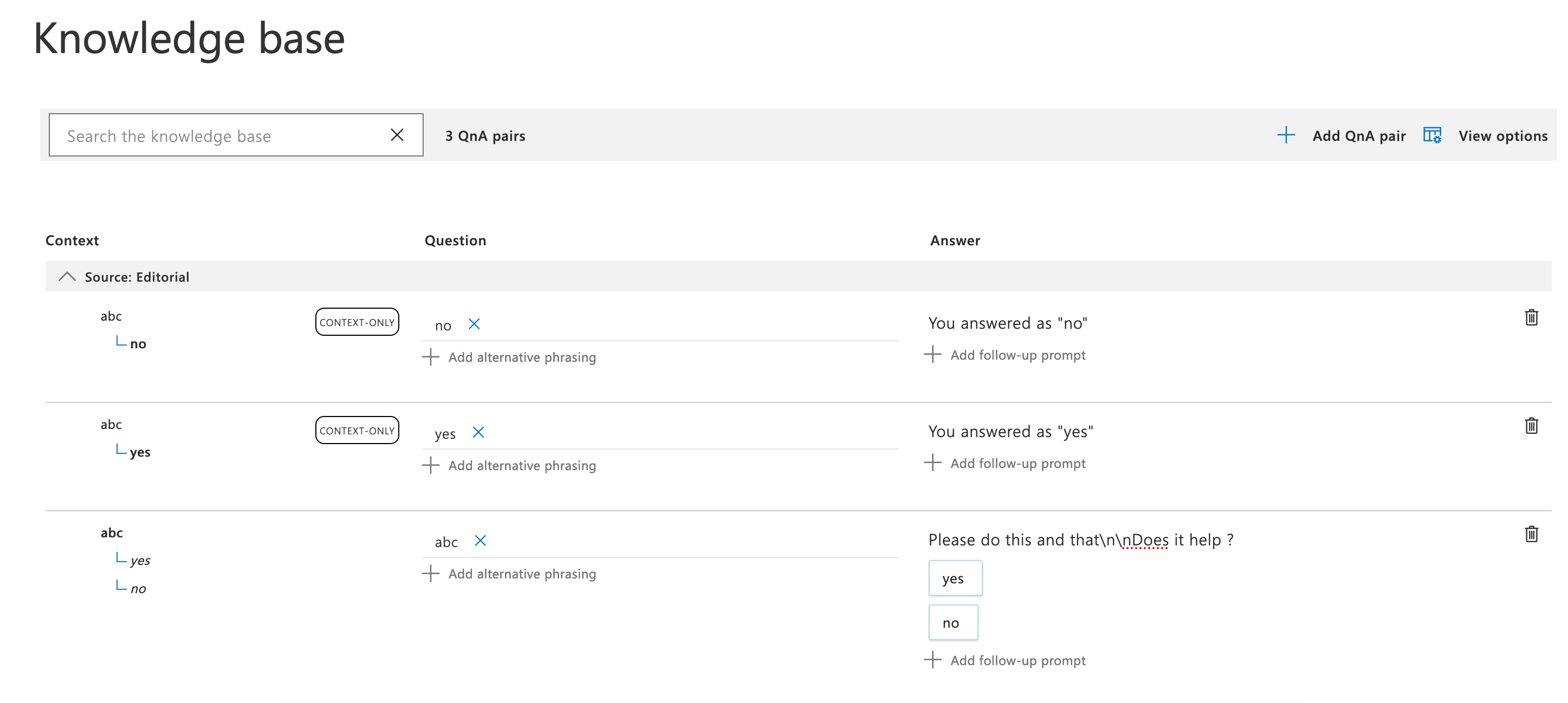Qna Maker Multi Turn Conversations Dont Work On Teams Or Web V2 · Issue 45926 6290