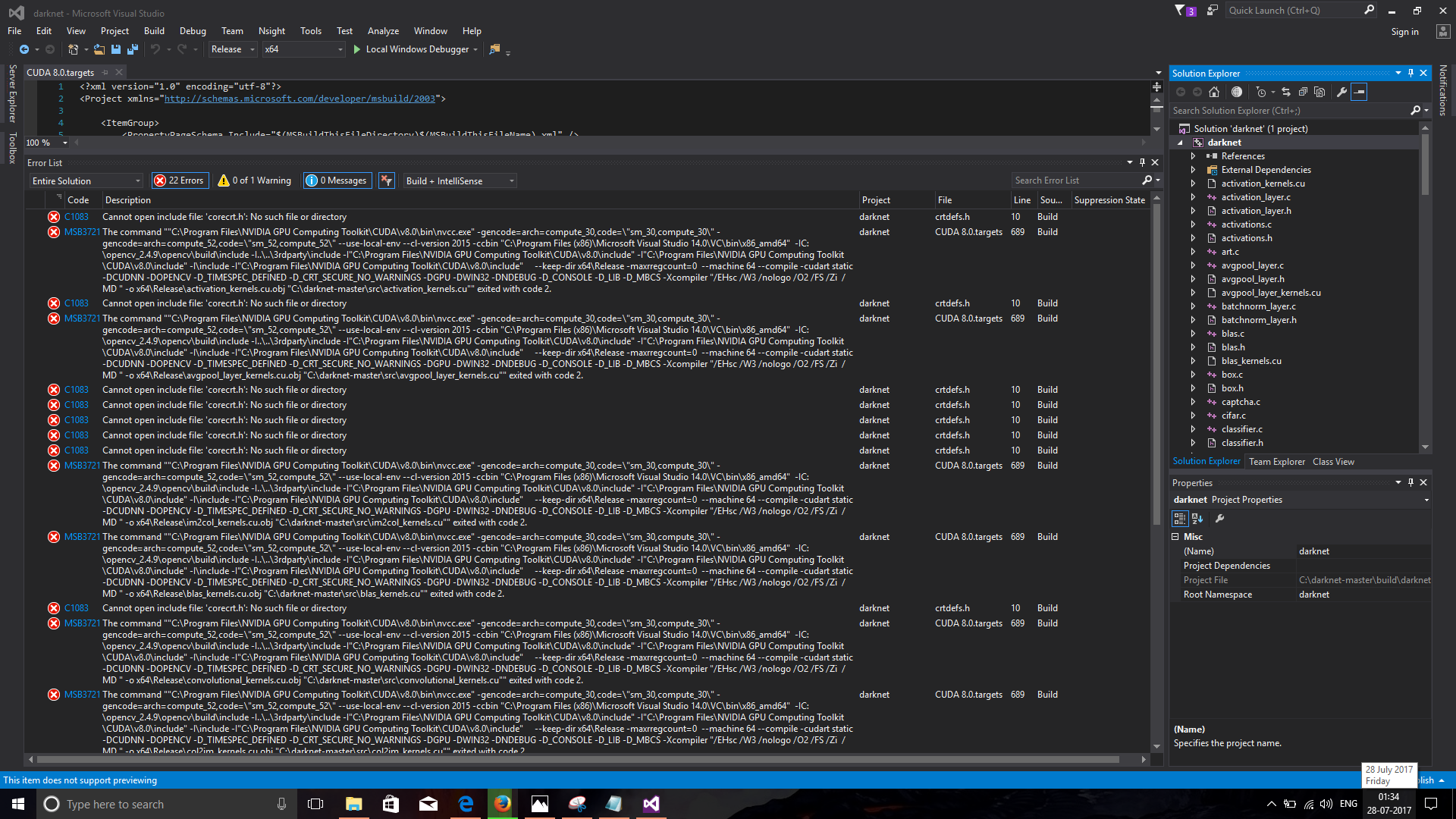 Error C1083 Cannot Open Include File Corecrth No Such File Or Directory · Issue 137