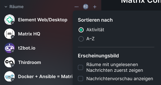 Threads: Sort - Newest new messages First · Issue #24106 · element-hq/element-web · GitHub