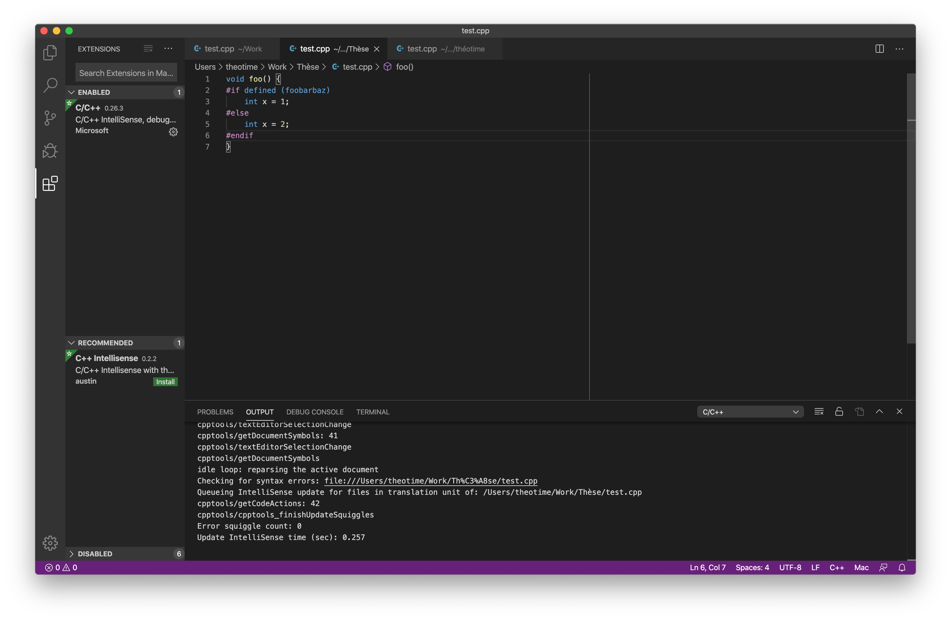 Issue with "dim inactive regions" in the C/C++ extension · Issue #90540 ...