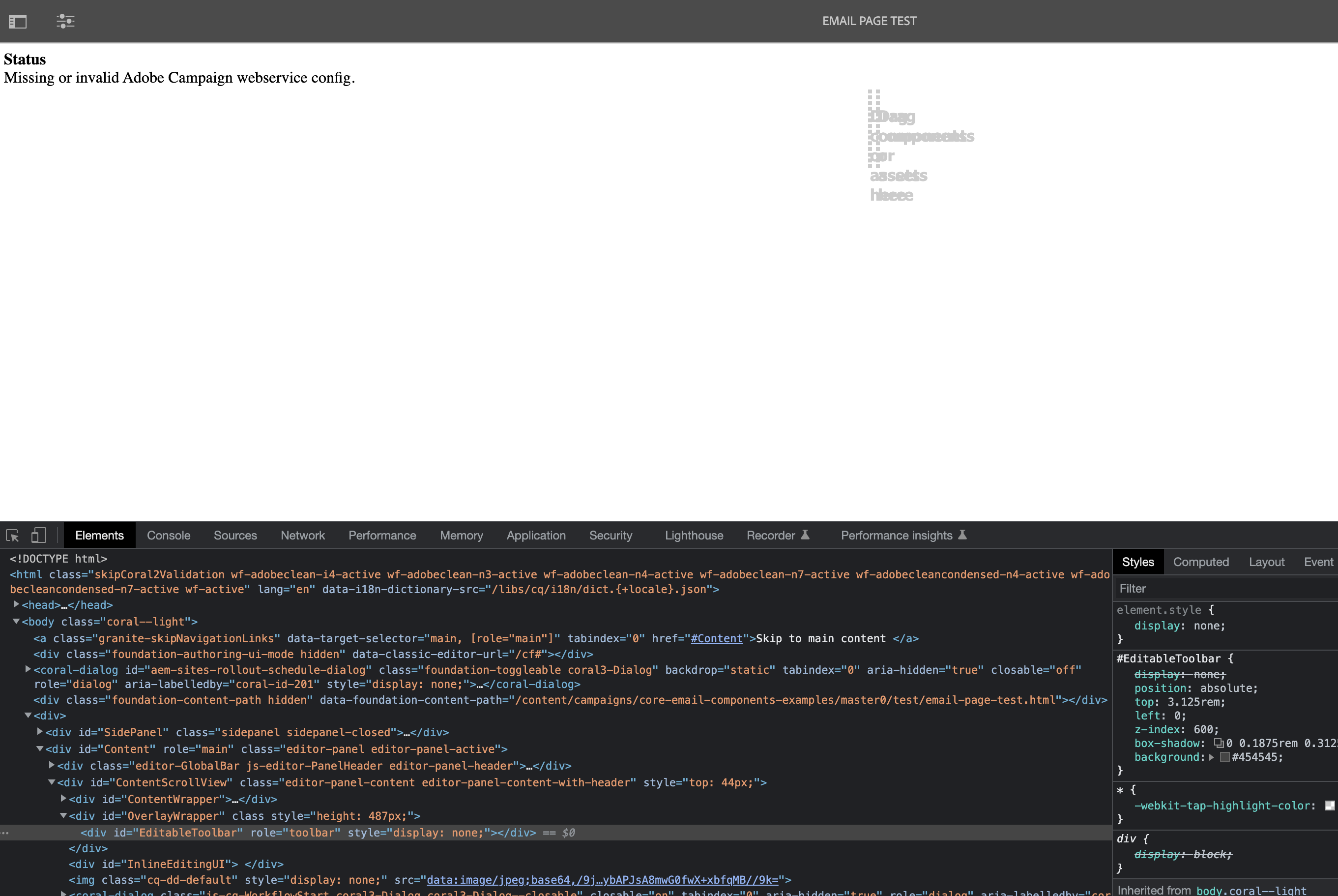 Touchui not working properly · Issue #196 · adobe/aem-core-email-components · GitHub