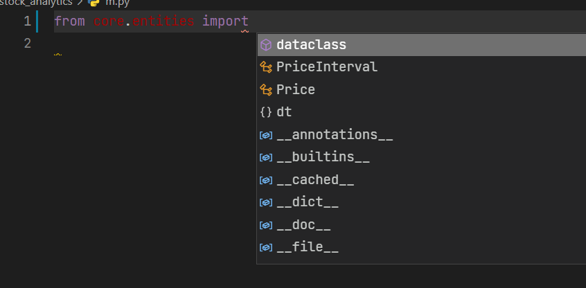 How to make pylance not show autocomplete for objects not defined in the imported file? · Issue ...