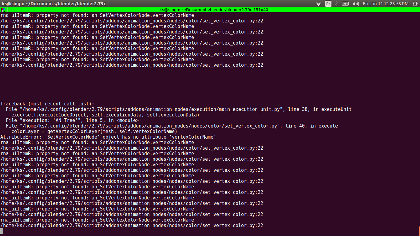 "Set Vertex Color Node" of AN2.1 does not work in Blender 2.79 (Latest ...