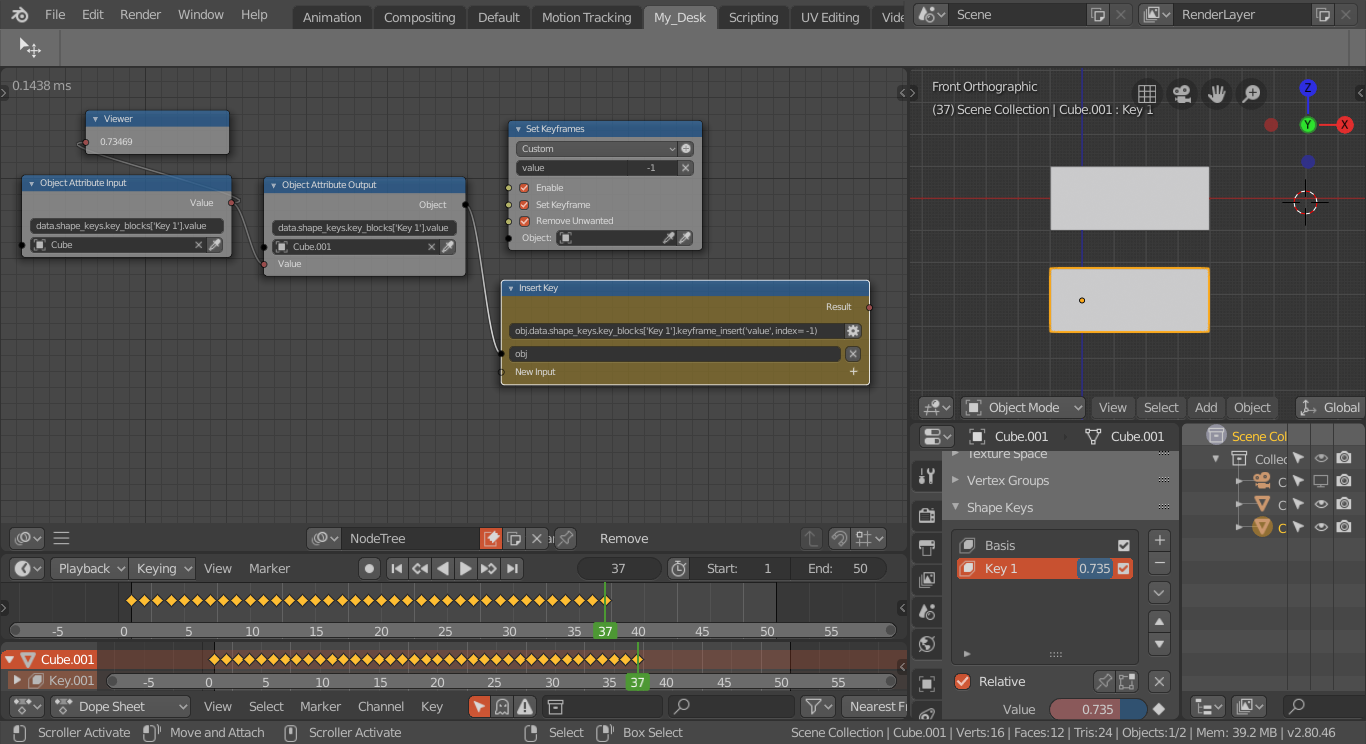 Set Keyframe Node is not working properly for shape keys. · Issue #1042 · JacquesLucke/animation ...