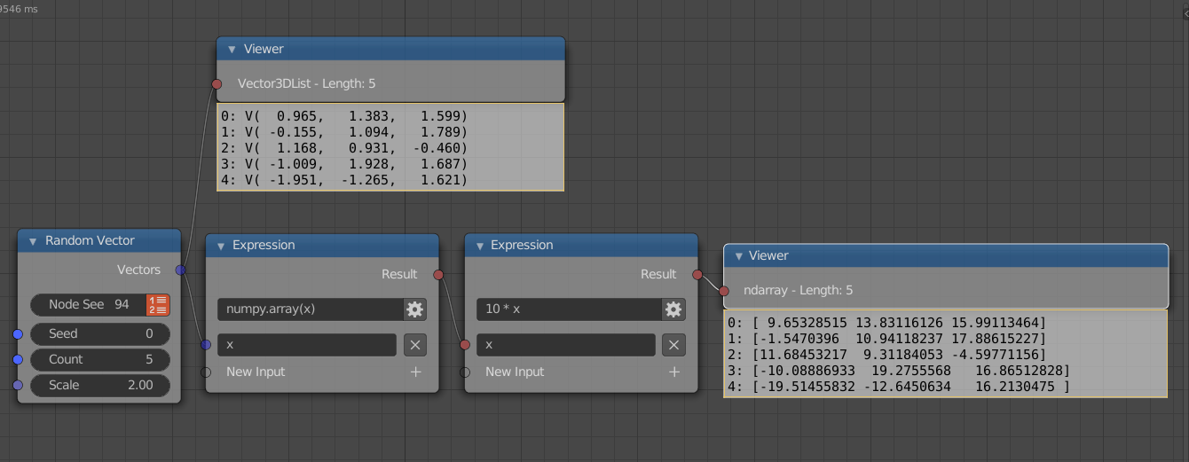 Trying to convert math nodes to use an expression node gives an error ...