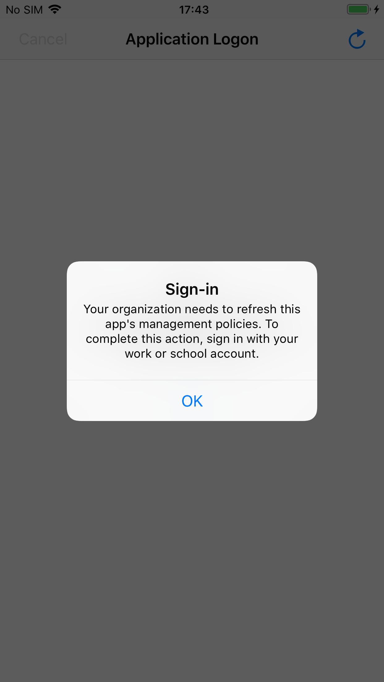 Stuck on "refresh policies" error message · Issue #94 · microsoftconnect/ms-intune-app-sdk-ios ...
