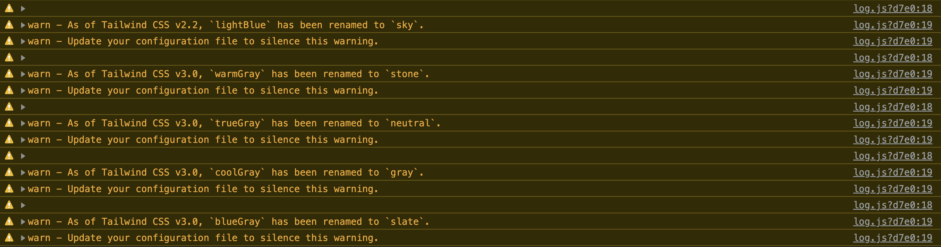 Color Warnings in Console After tailwindcss-forms Plugin Install · tailwindlabs tailwindcss ...