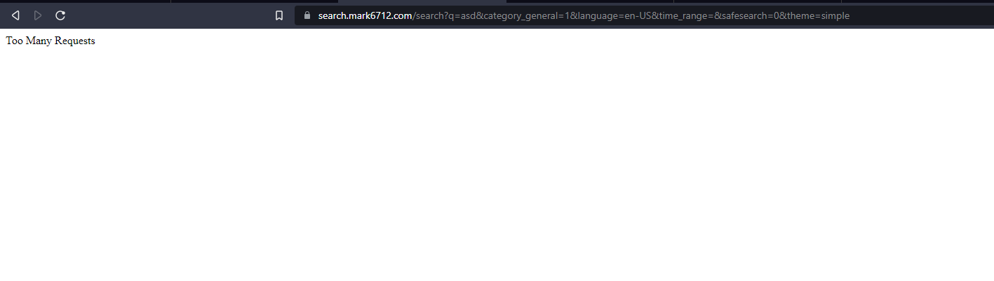 Too Many Requests · Issue #1501 · searxng/searxng · GitHub