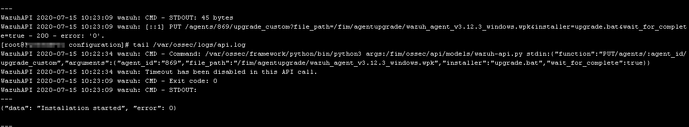 Error When Attempting To Upgrade Windows Agents · Issue 5441 · Wazuhwazuh · Github