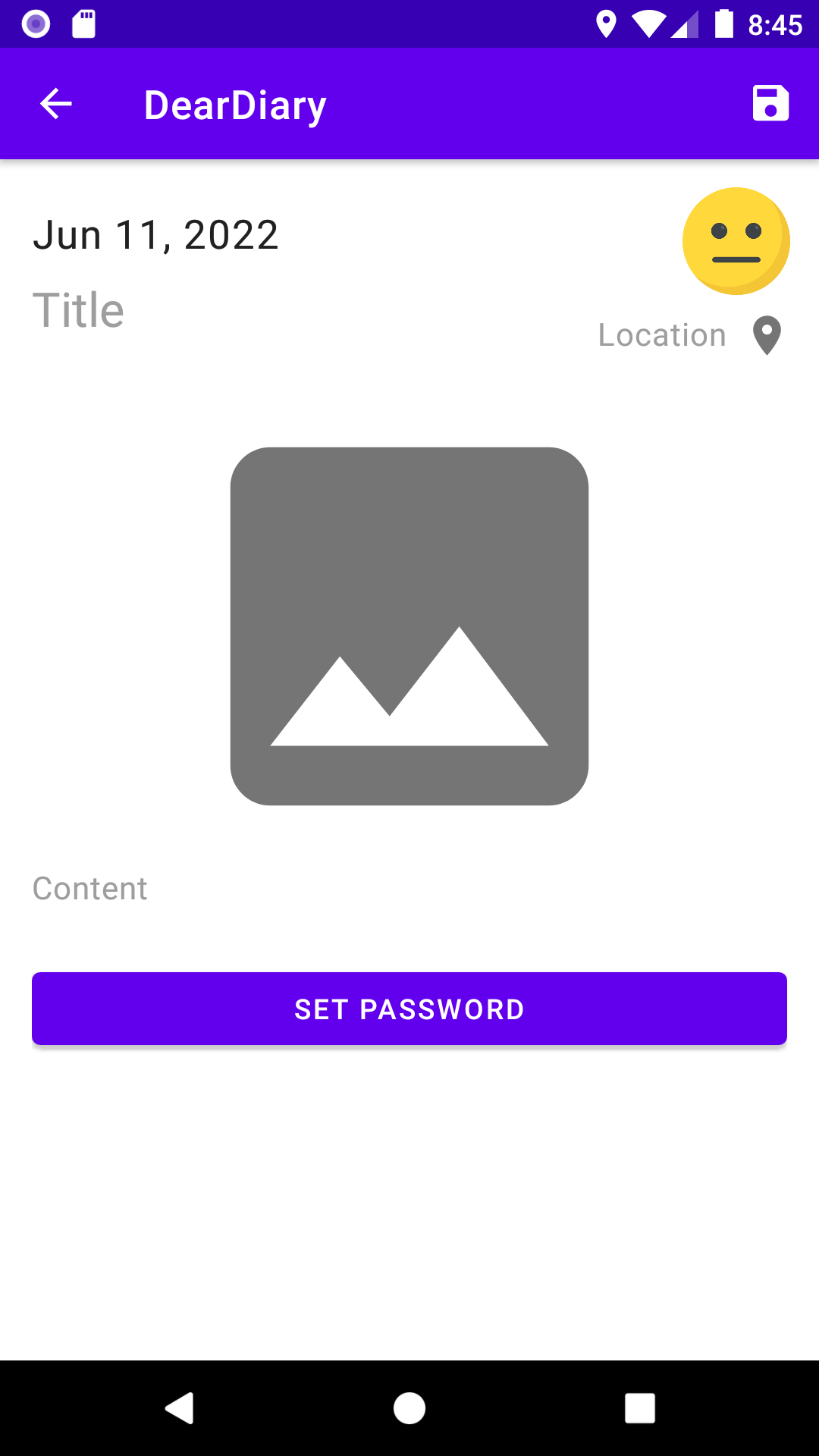 GitHub - bariscanyilmaz/DearDiary