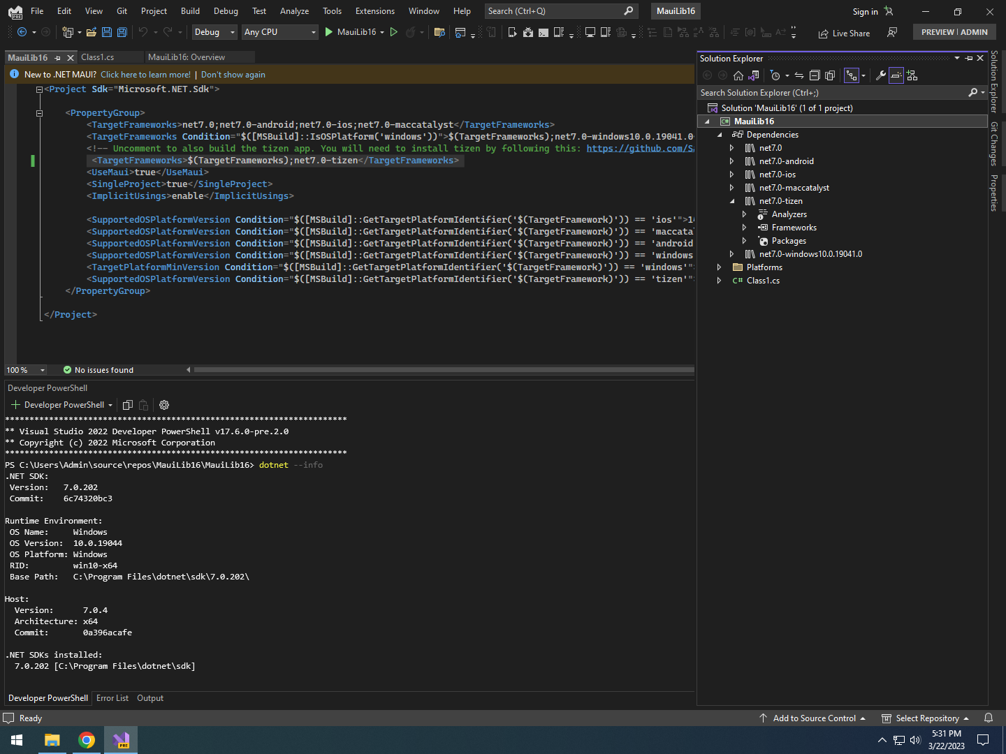 [preview][tizen] 8 and 7 both preview build tizen not works · Issue #31366 · dotnet/sdk · GitHub