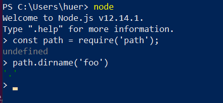 Native interactive has current working directory at root, not file ...