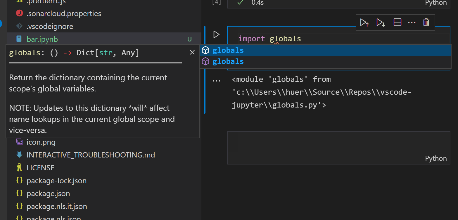 "No variables defined" after running any file in "Variables" tab. · Issue #6794 · microsoft ...