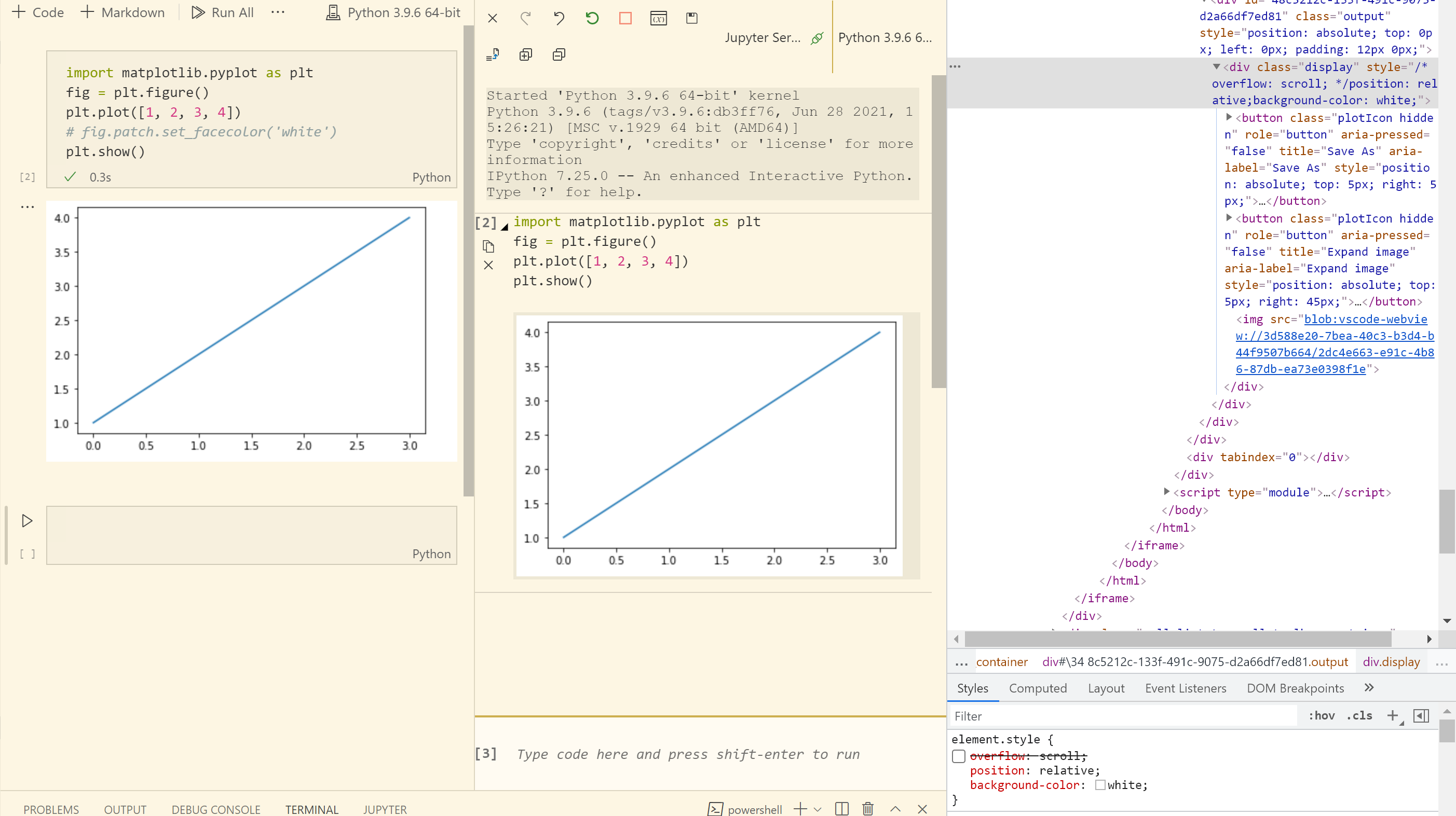 Weird square at bottom right of plot · Issue #132594 · microsoft/vscode ...