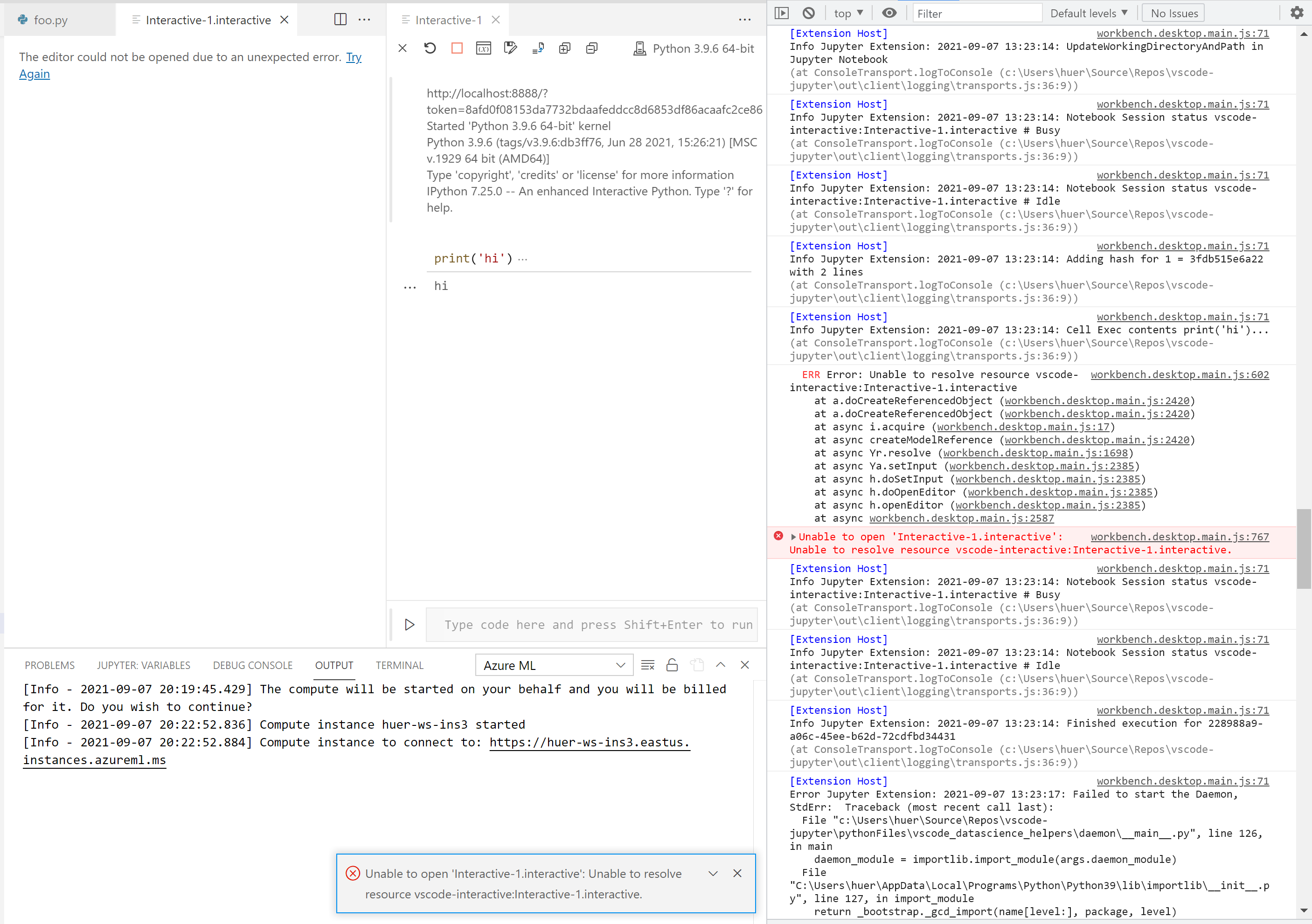 Interactive Window Composite Editor Opens Two Editors One With