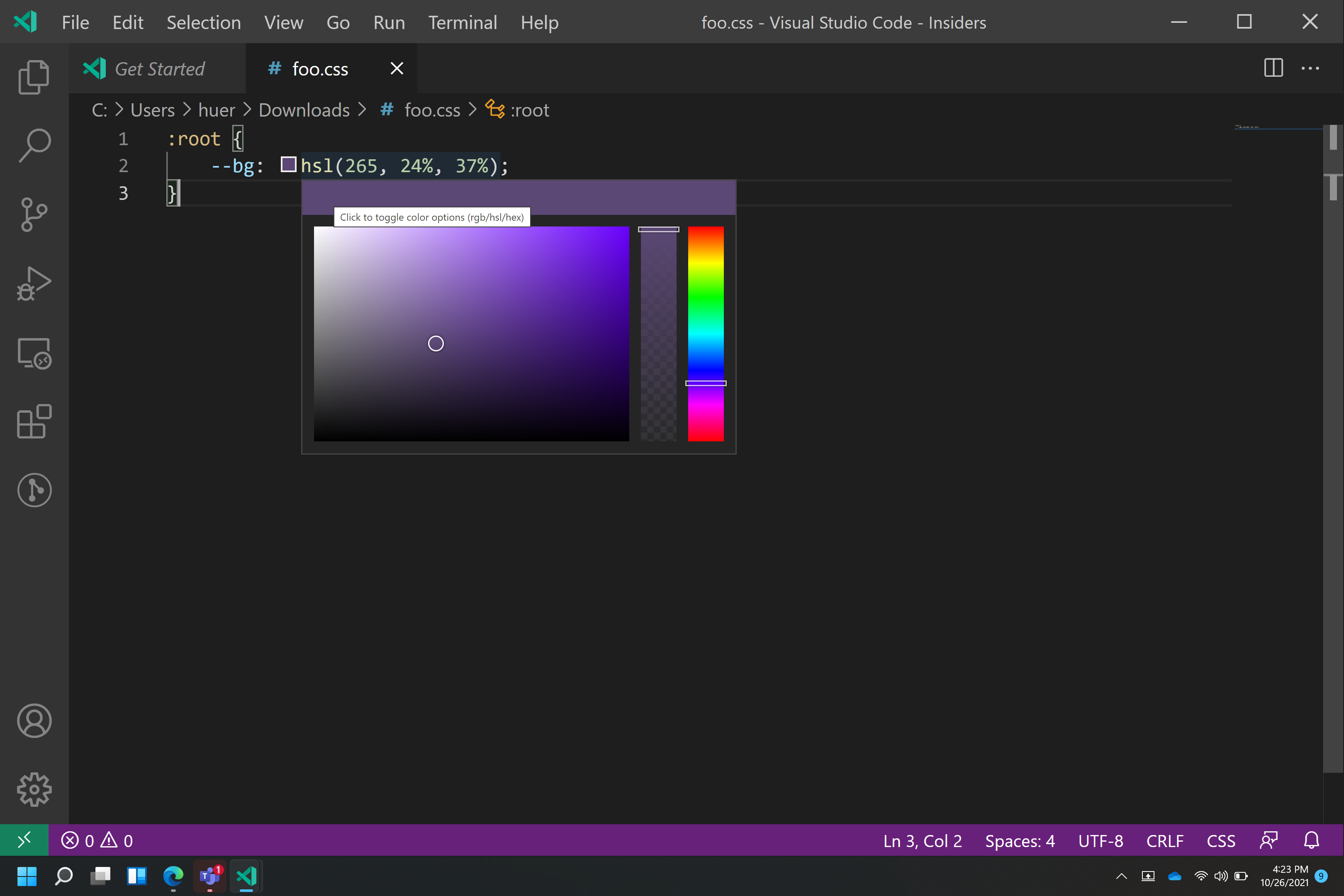 Color picker feedback · Issue #83589 · microsoft/vscode · GitHub