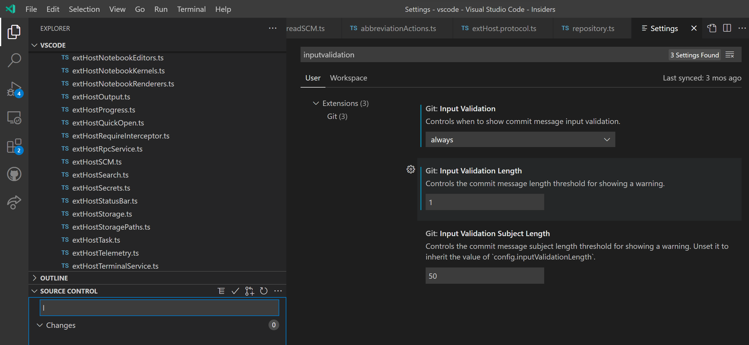 SCM input box always has focus border if validation message is present · Issue #142679 ...