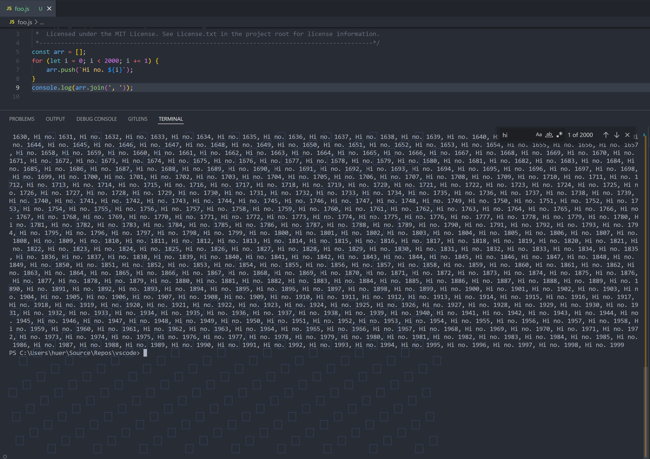 Match decorations not cleared when terminal is resized · Issue #148107 · microsoft/vscode · GitHub