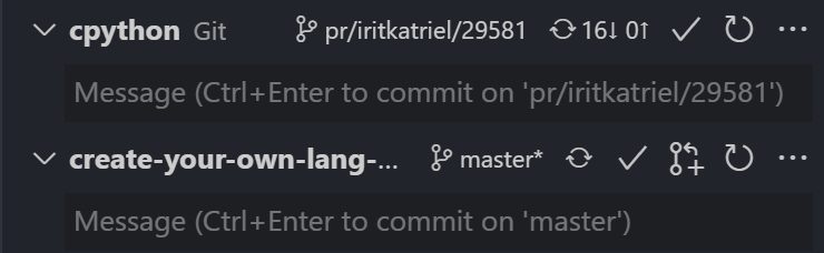 Create PR icon dissapears from Source Control view · Issue #3410 ...
