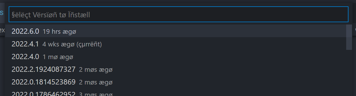 Pre-releases not available to install via 'Install another version ...