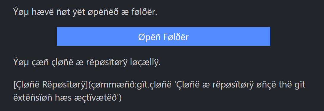 Git Explorer Welcome View Improperly Localized · Issue 150990 · Microsoftvscode · Github 0332