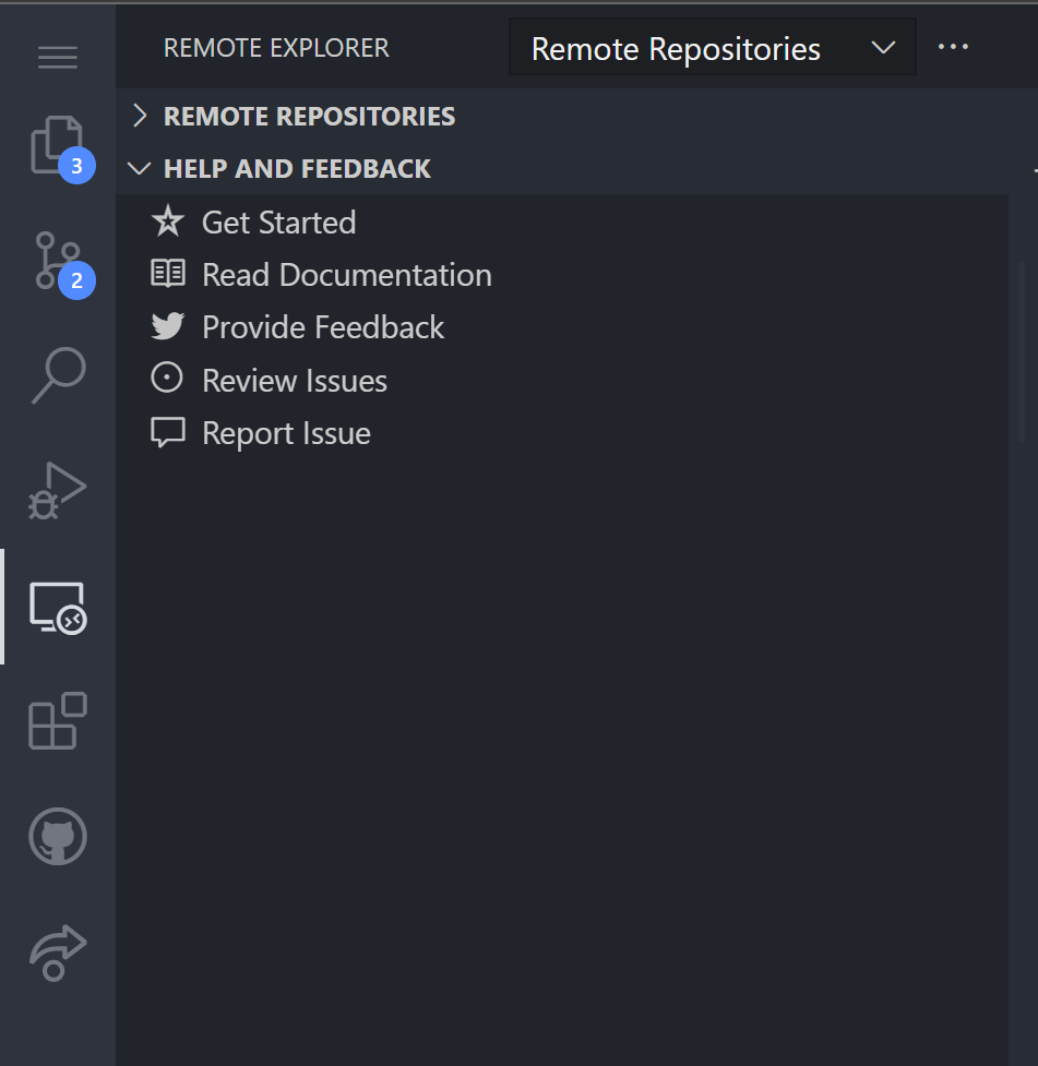 Remote explorer getting started section still opens url even if you ...